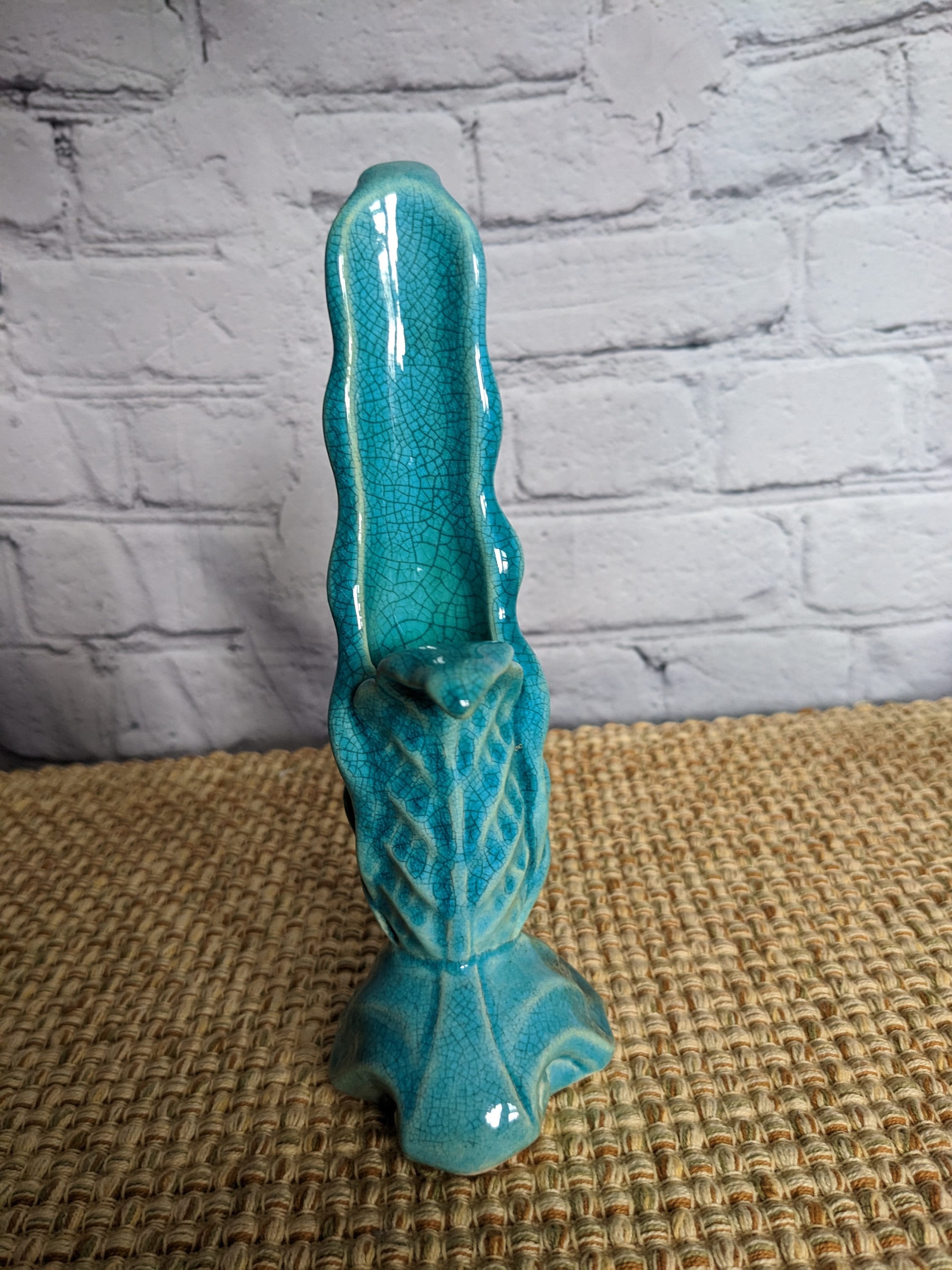 Vintage Turquoise Color Bud Vase/pitcher. - Etsy