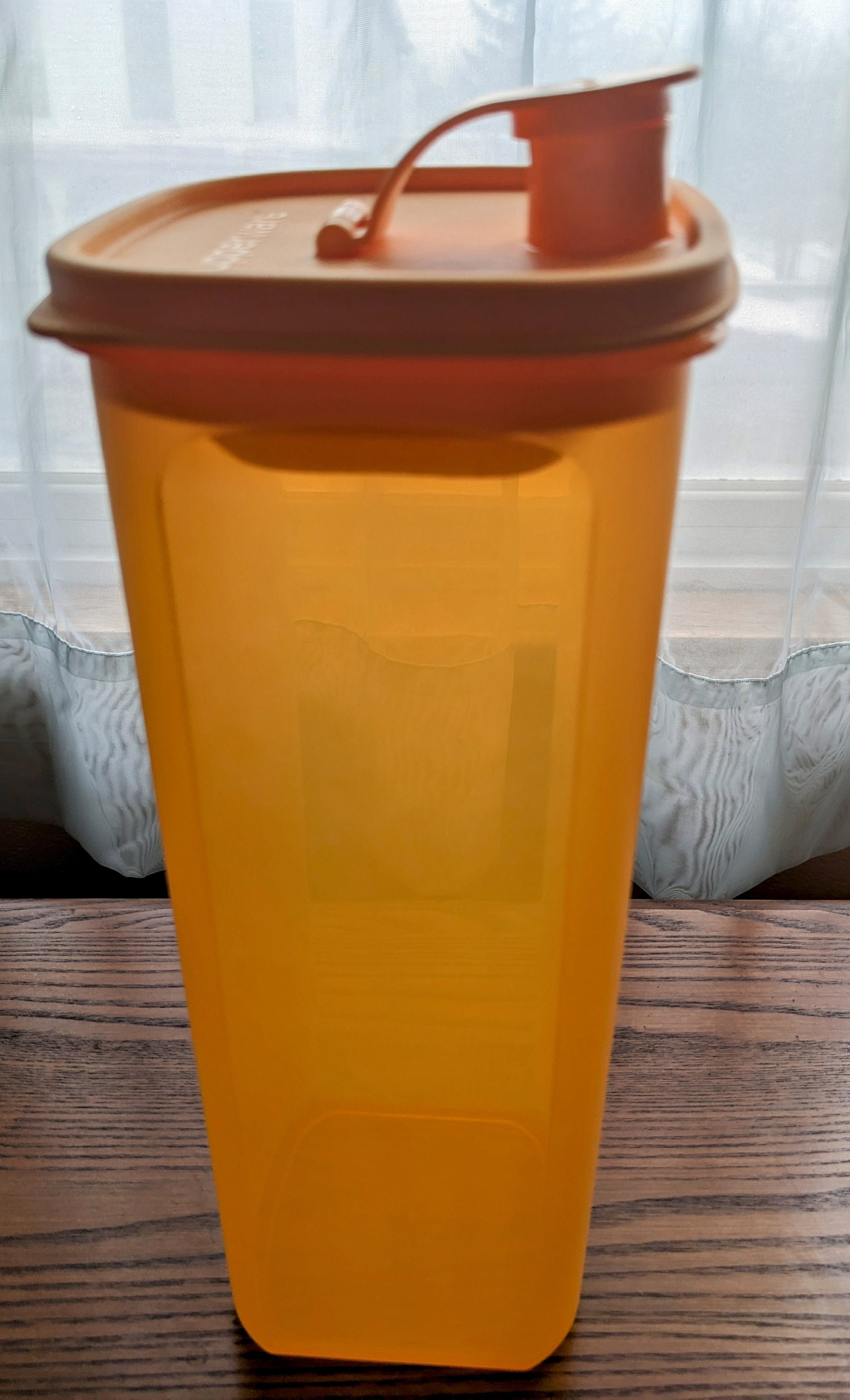 Vintage Orange 2L Tupperware Pitcher With Strainer and Lid - Etsy