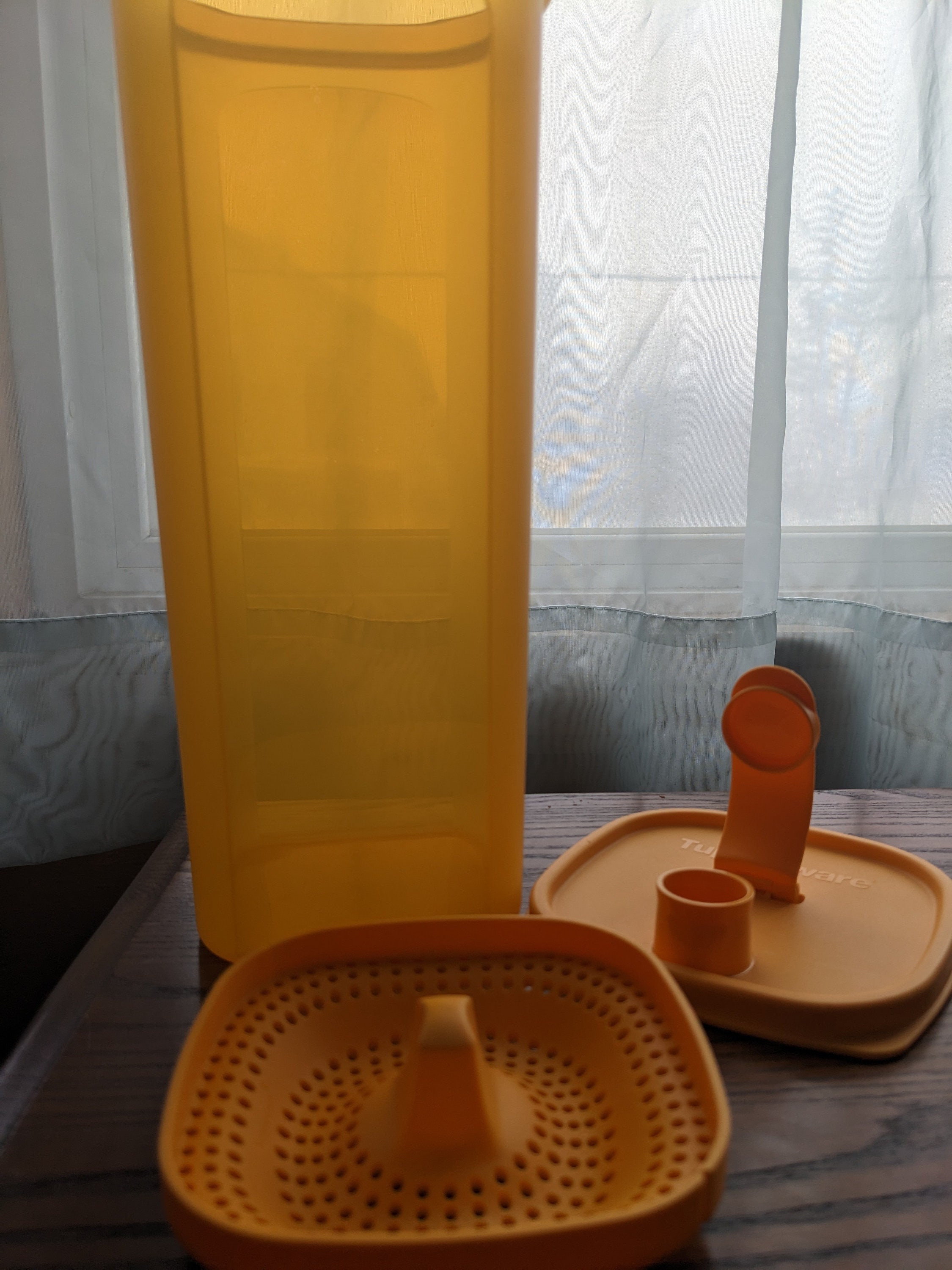 Vintage Orange 2L Tupperware Pitcher With Strainer and Lid - Etsy