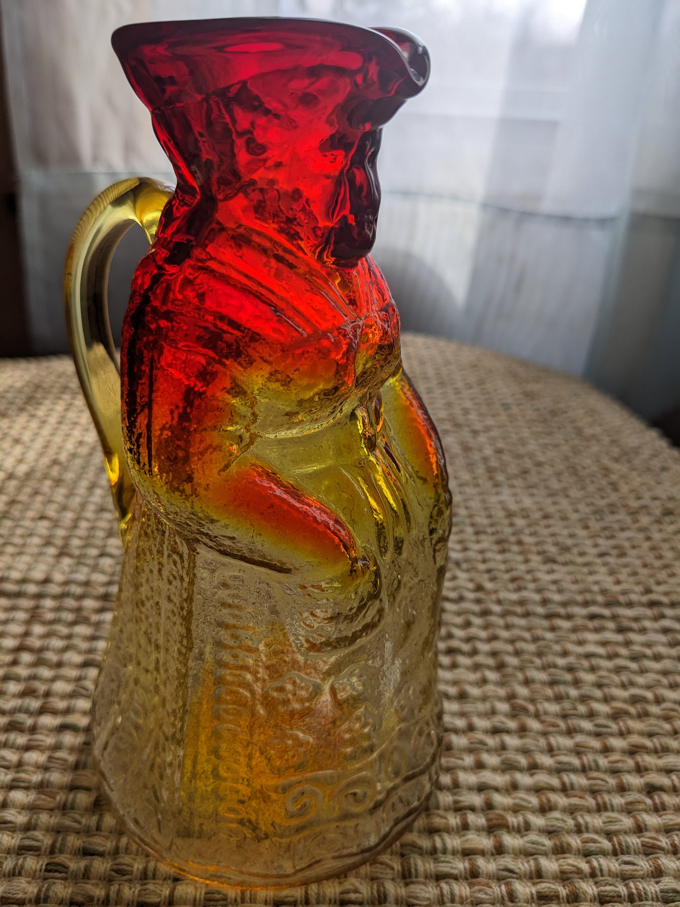 Vintage Amberina Colonial Woman Syrup Jug W/free Shipping - Etsy