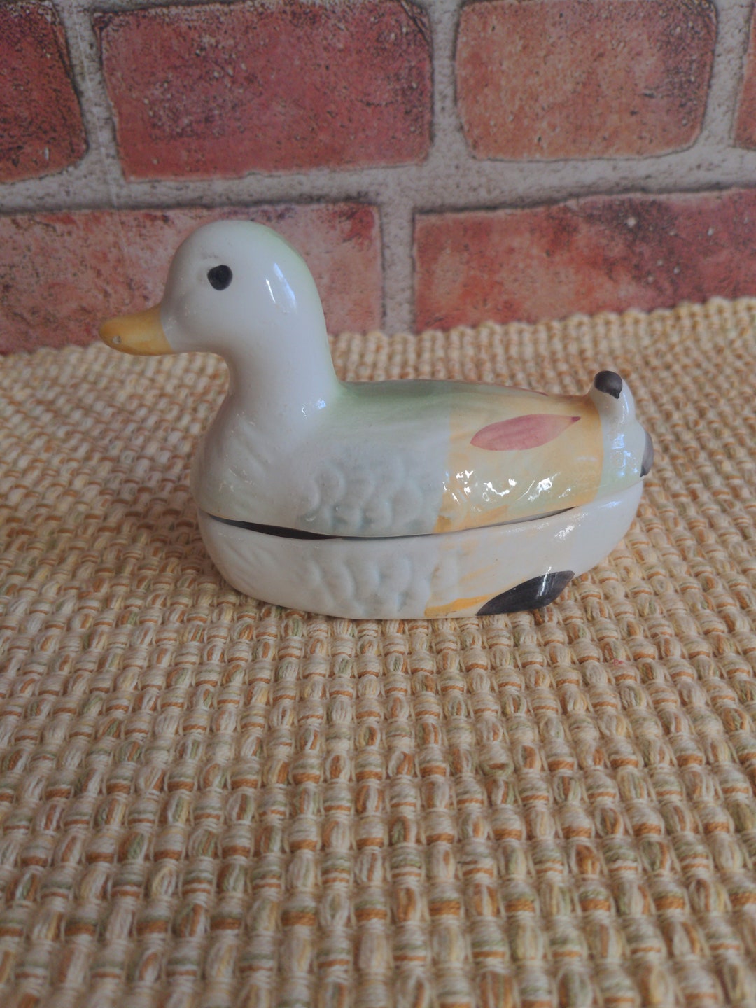 Vintage Duck Trinket Box - Etsy