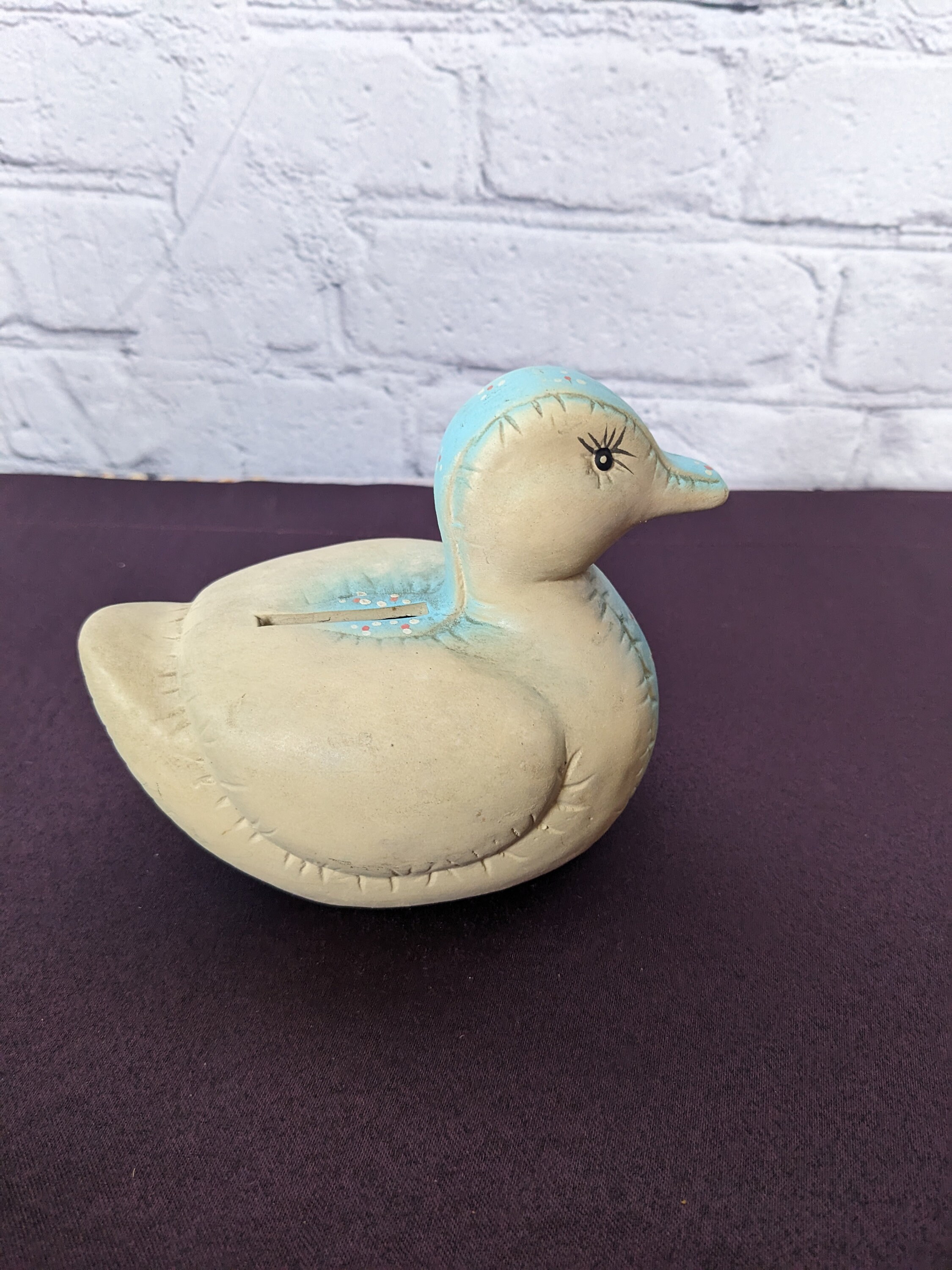 Vintage Ceramic Duck Coin Bank 1950/1960's - Etsy