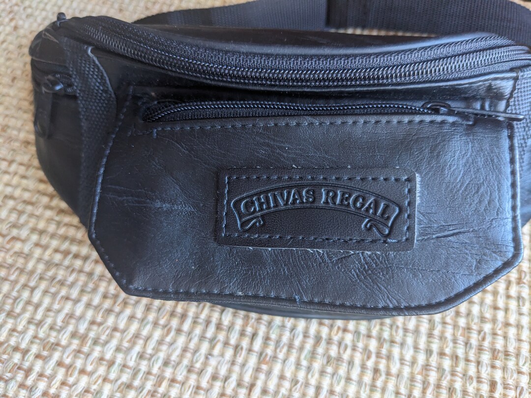 Vintage Chivas Regal Fanny Pack Mens Black Promotional Merchandise FREE ...