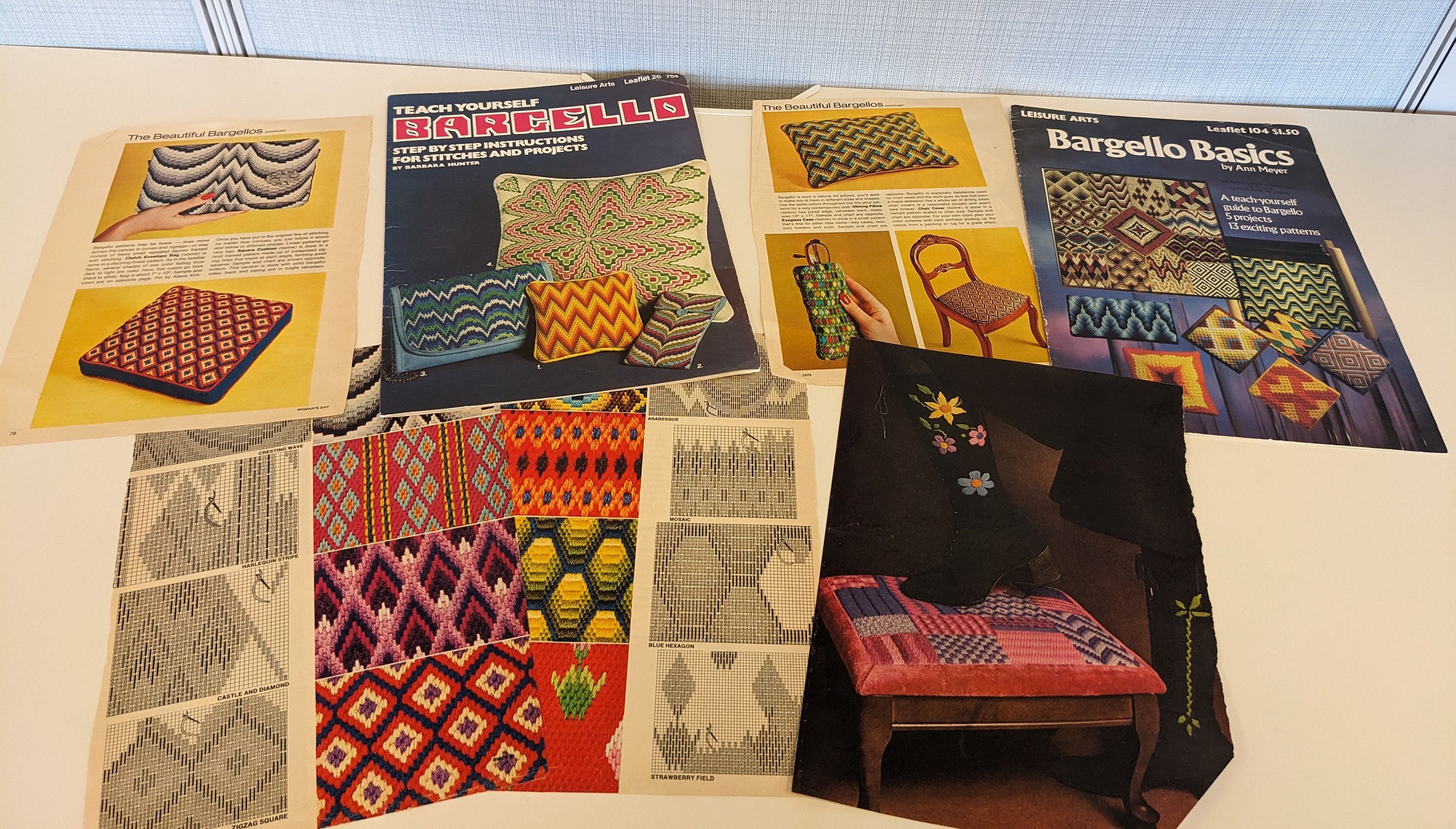 Two 1970s Bargello Basics How to Booklets. Stitching Designs and Project Ideas Popular in the ...