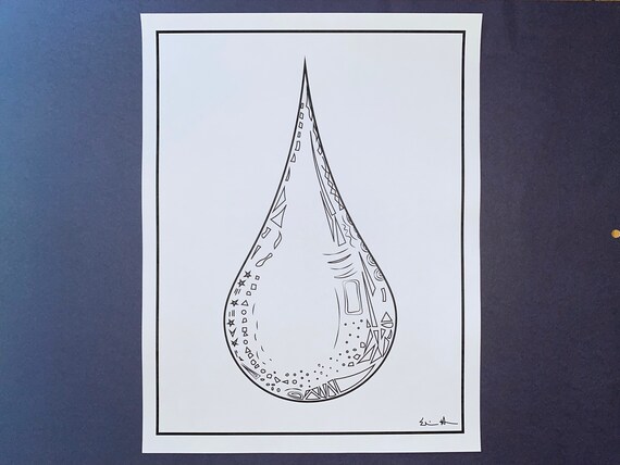 Water Drop Coloring Pages