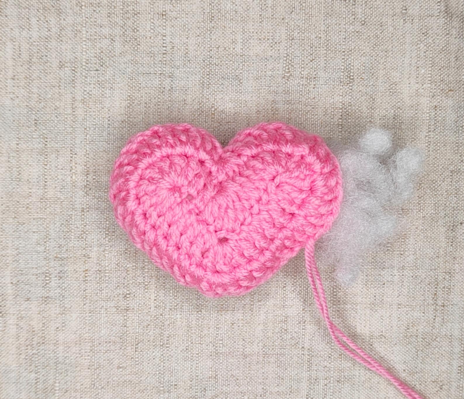 Heart Free Crochet Pattern Keychain Valentine's Day Gift - Etsy