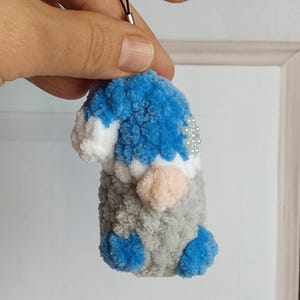 No-sew Crochet Pattern Amigurumi Keychain Gnome, Christmas Plush Gnome ...