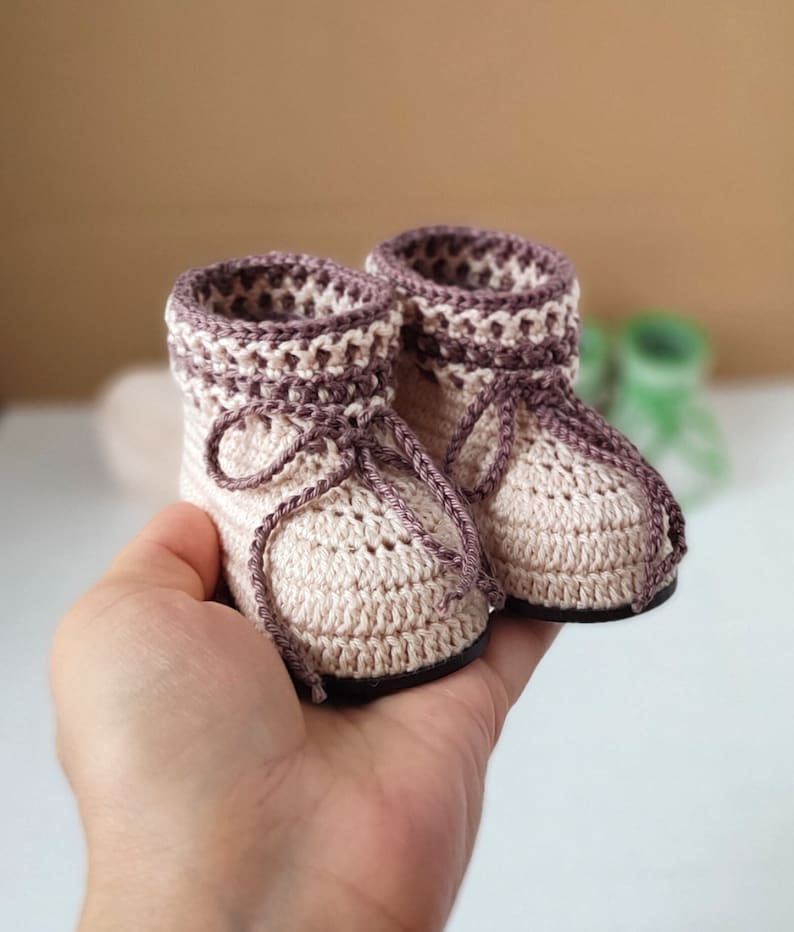 Crochet Pattern Baby Booties, Shoes 3 Sizes (0- 12 Months) Included ...