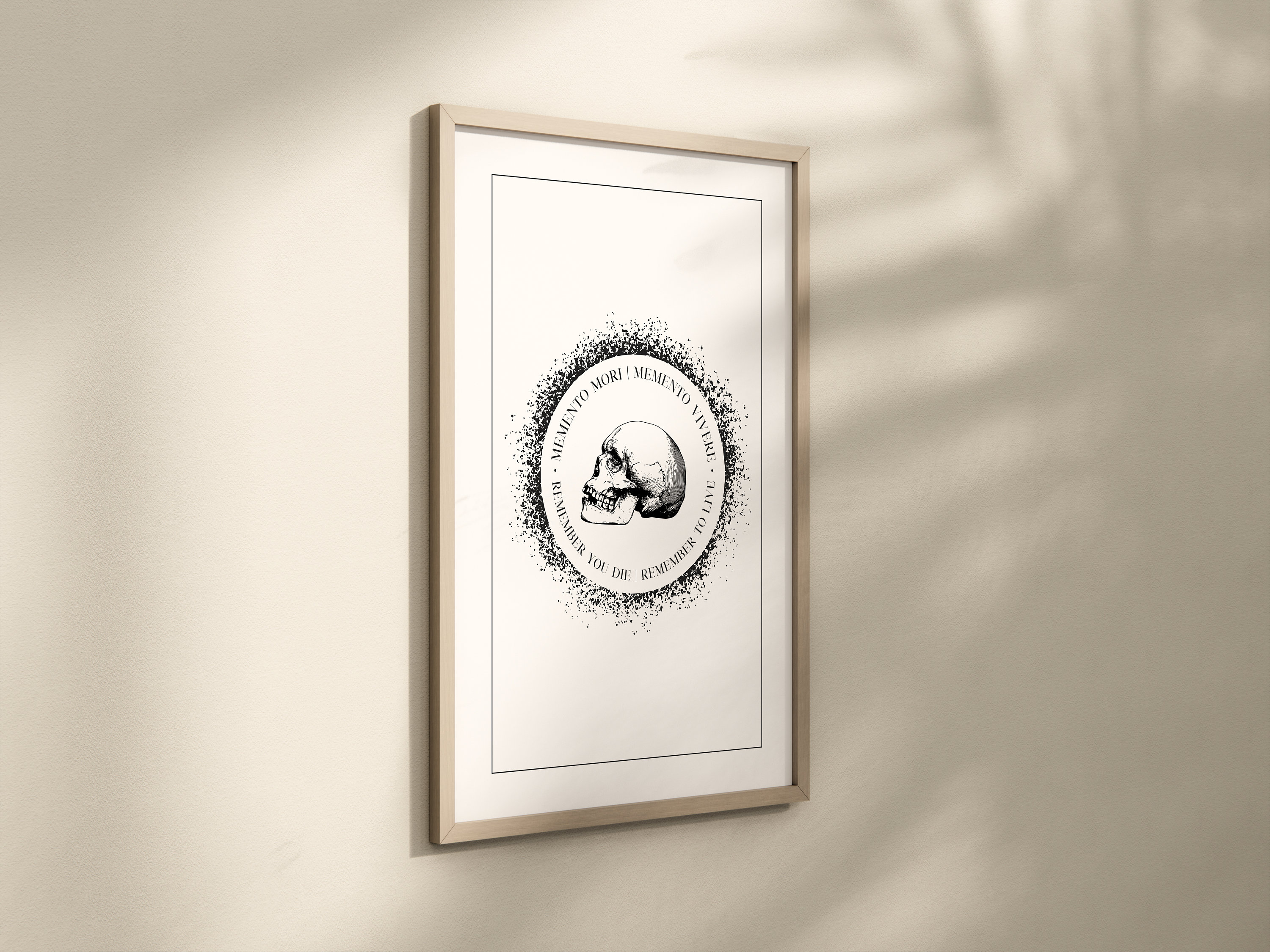 Memento Mori Print, Memento Vivere, Stoicism Art, Stoic Philosophy ...