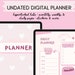 Digital Planner, Pink Undated Digital Planner, Pink Digital Planner ...
