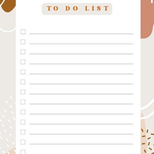 To Do List, Minimalist to Do List, Digital to Do List, Weekly ...