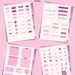 Digital Planner, Pink Undated Digital Planner, Pink Digital Planner ...