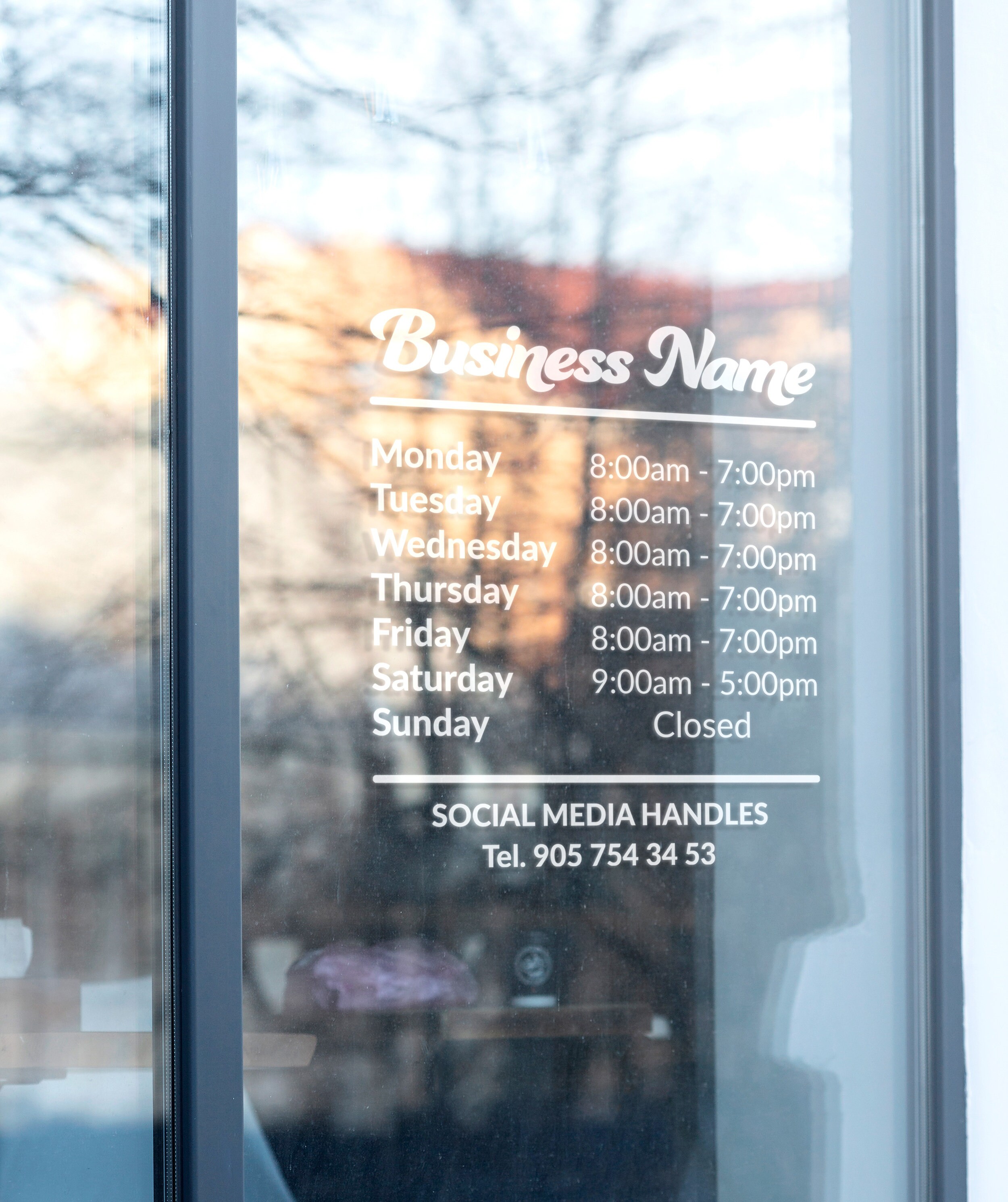 Window Decal Storefront Signage SVG Vinyl Signage Digital File Custom ...