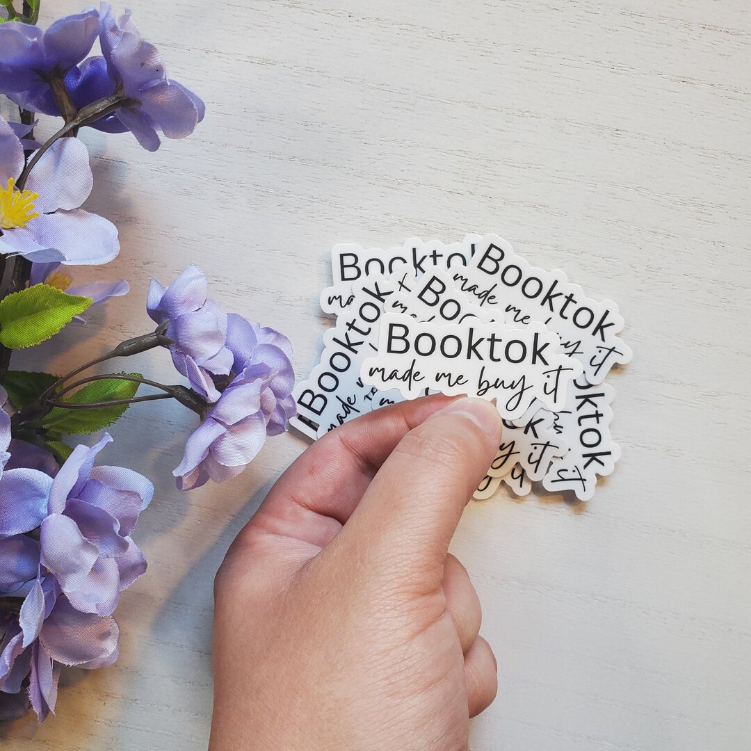 Booktok Made Me Buy It Sticker for Book Lover, Bookish, Kindle Sticker ...