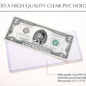 Personalized Collectable 2 Dollar Bill, Your Picture on 2 Dollars Bill ...