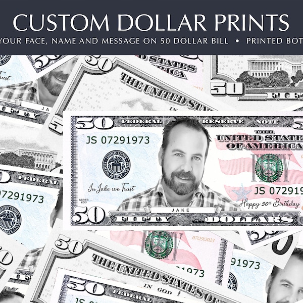 Money With Face on It - Etsy