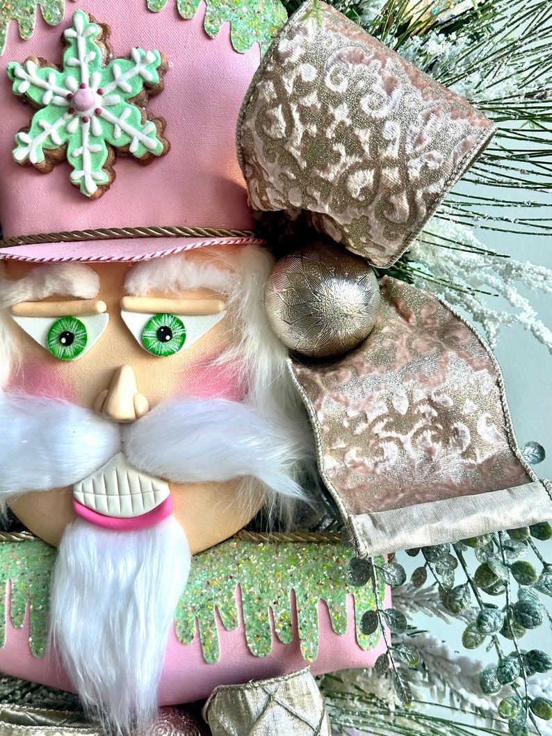 Nutcracker Pastel Wreath Christmas Wreath Pink Christmas - Etsy