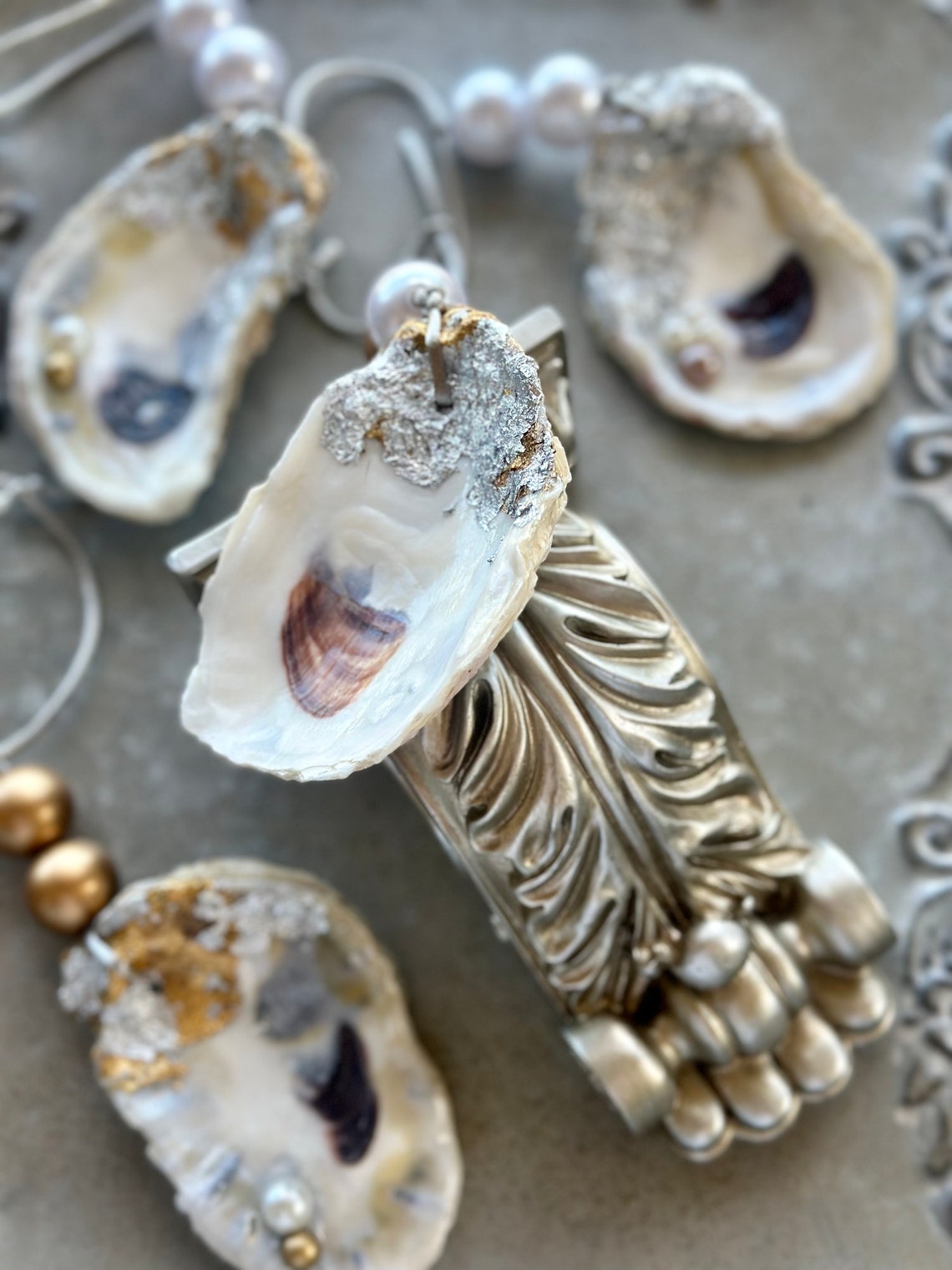 Oyster Shell Ornament Oyster Shell Christmas Ornament - Etsy