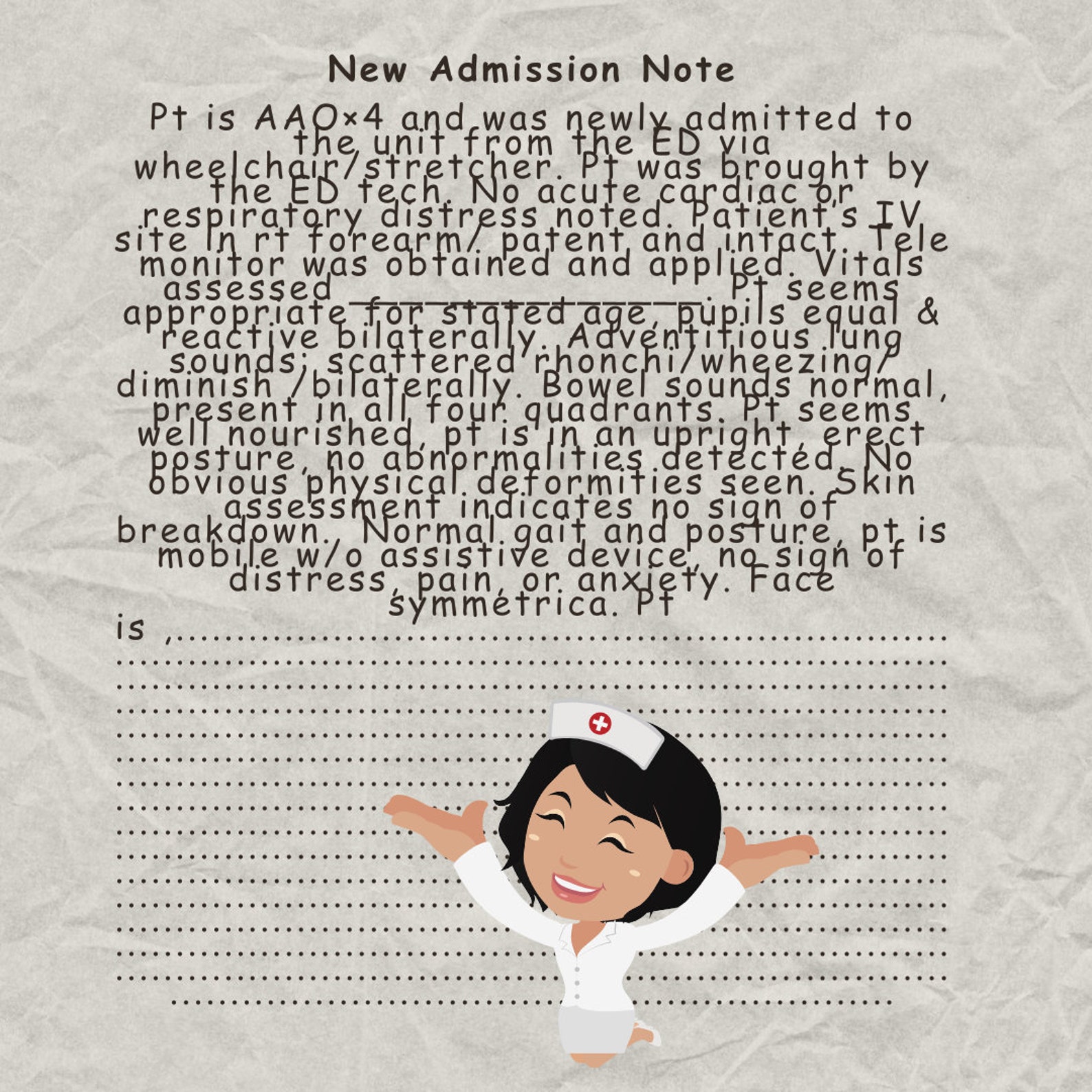 Nursing Documentation, Nursing Charting, Nursing Process Notes, Nursing ...