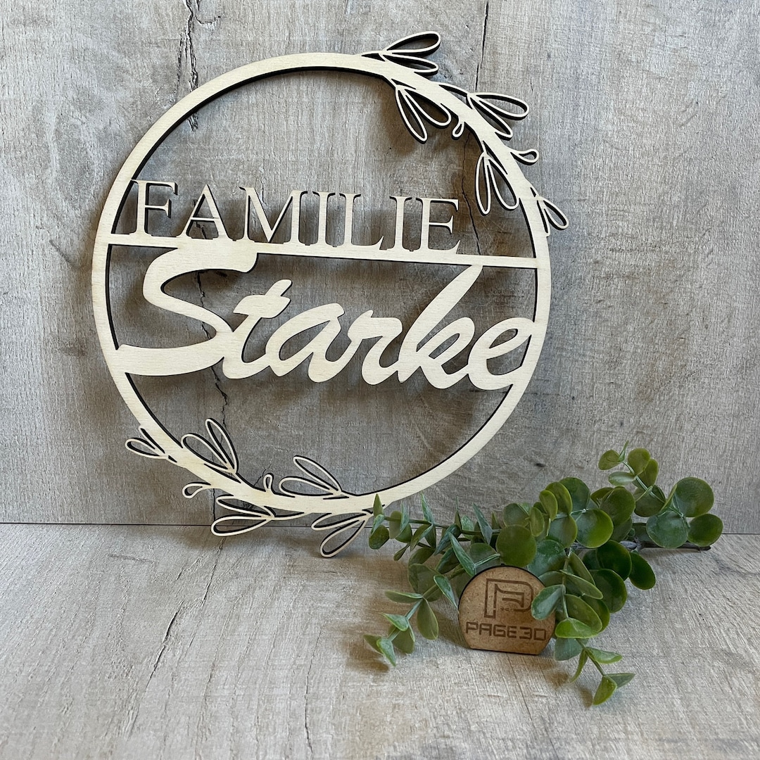 Door Sign haspel Door Sign Personalized Name Tag Family Sign ...