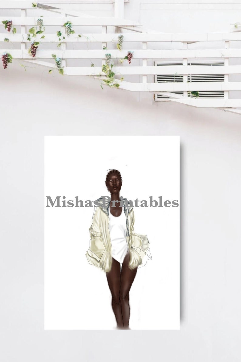 NYFW Fashion Illustration Wall Art | Poster | Printable Art | Instant ...