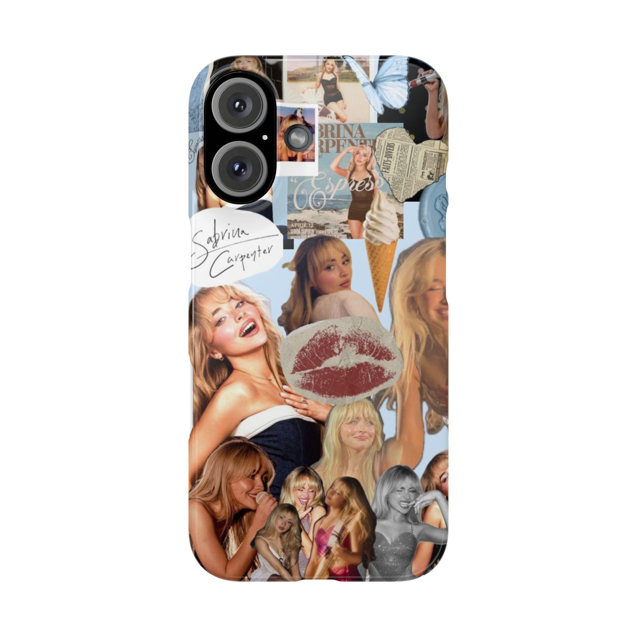 Sabrina Carpenter Kiss Short N Sweet Tour Phone Case Collage Espresso 9313