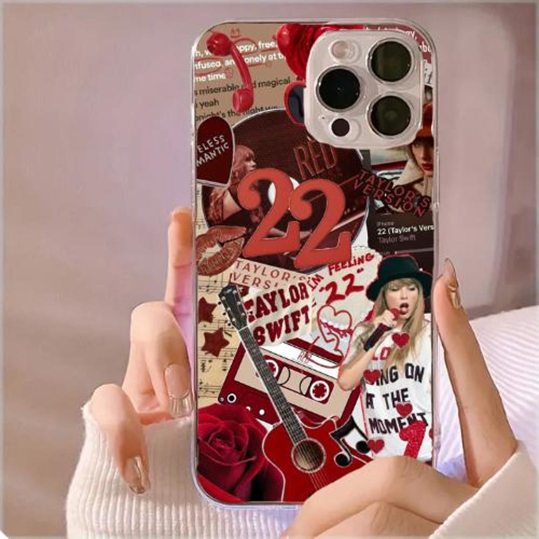 Taylor Swift Red Phone Case, Collage 1989 Phone Case, Swiftie Phone Case, Gift for Her, Taylor ...