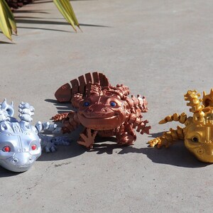 Robo Axolotl, Articulated Fidget Toy, Customizable Colors, Adorable ...