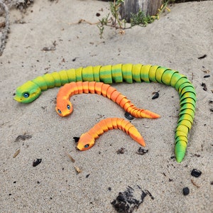 Hognose Snake Toy, Hand Made, Amazing Color Options, Articulated Fidget ...