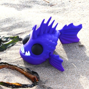 Deep Sea Fish Toy, Articulated, 3D Printed, Fidget Toy, Great Gift ...