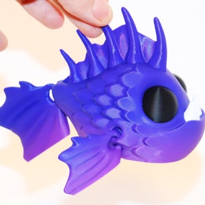 Deep Sea Fish Toy, Articulated, 3D Printed, Fidget Toy, Great Gift ...