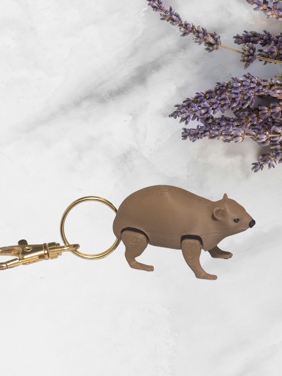 Rock Hyrax Keychain 3D Printed, Full Color Fun Gift Key Buddies Unique ...