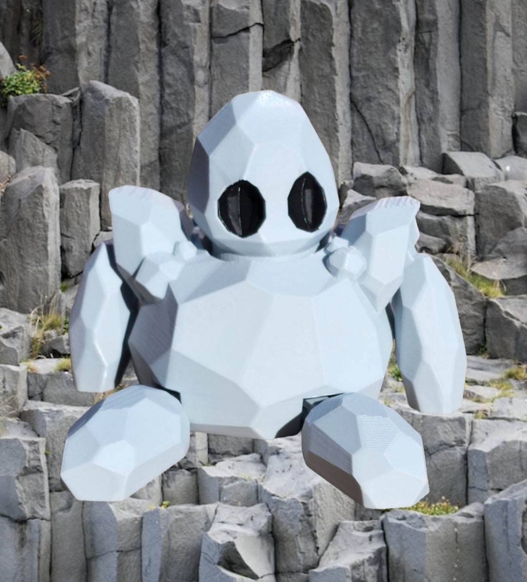 3D Printed Rock Golem, Articulated Fidget Toy, Gift, Customizable - Etsy