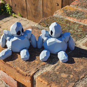 3D Printed Rock Golem, Articulated Fidget Toy, Gift, Customizable - Etsy