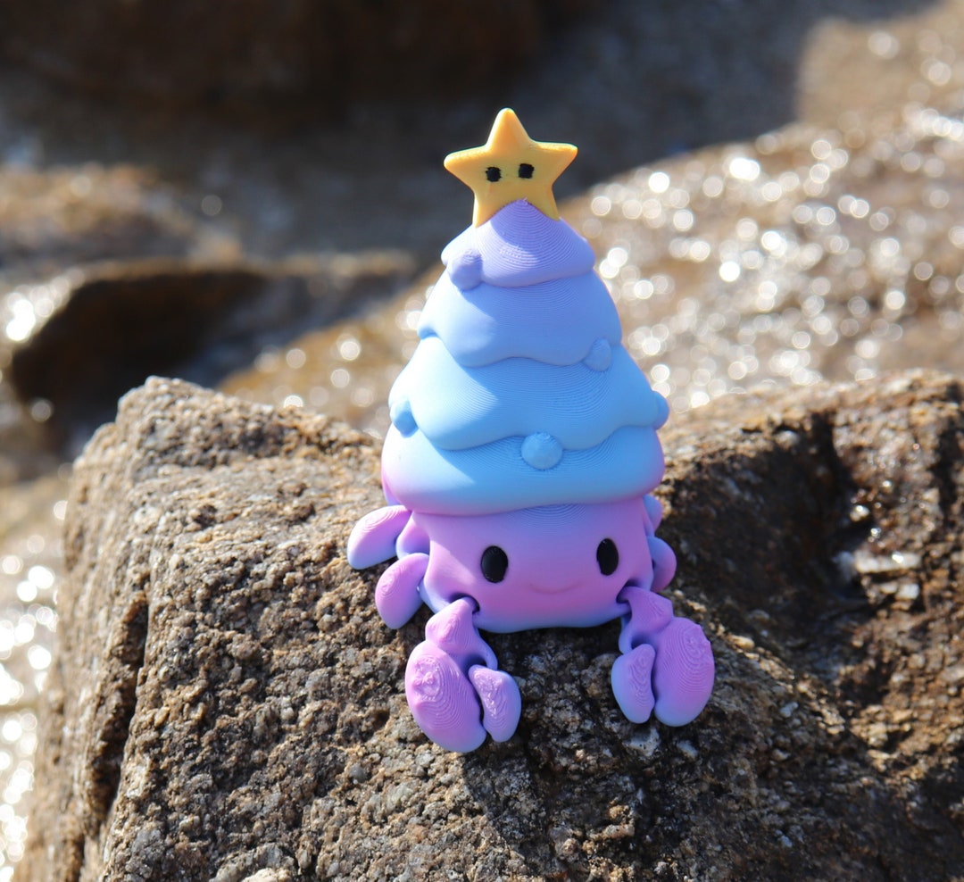 Christmas Tree Crab Articulated Toy Handmade Christmas Fidget Toy Cool ...