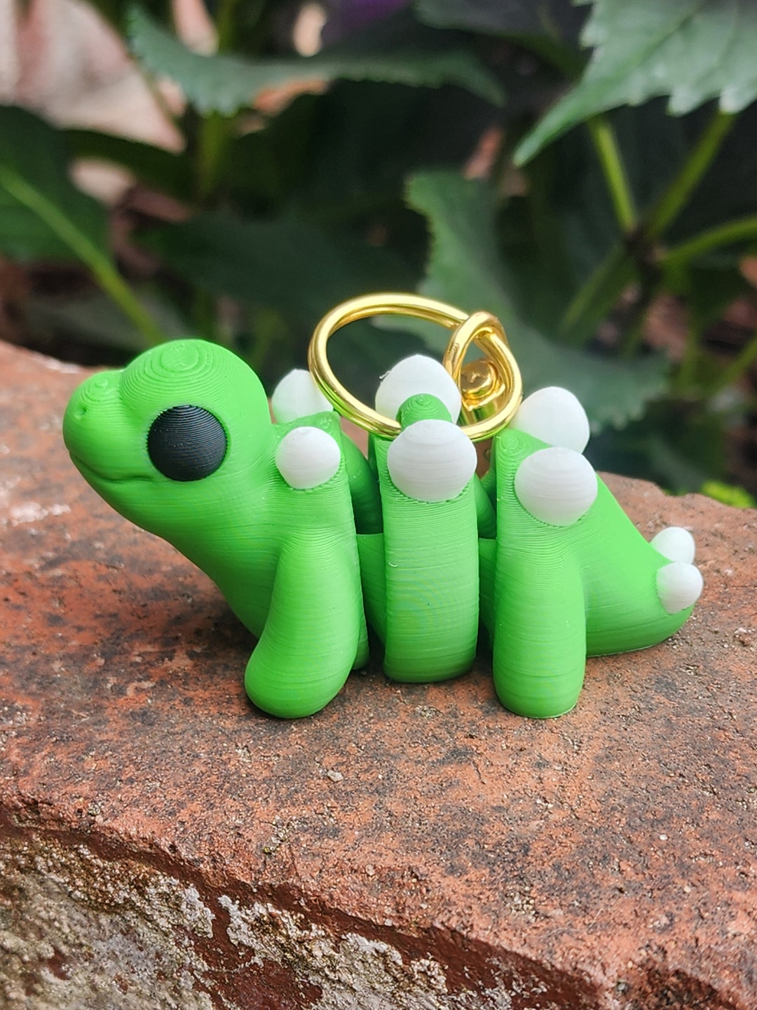 Stegosaurus Cutie Keychain 3D Printed, Full Color Fun Gift Key Buddies ...