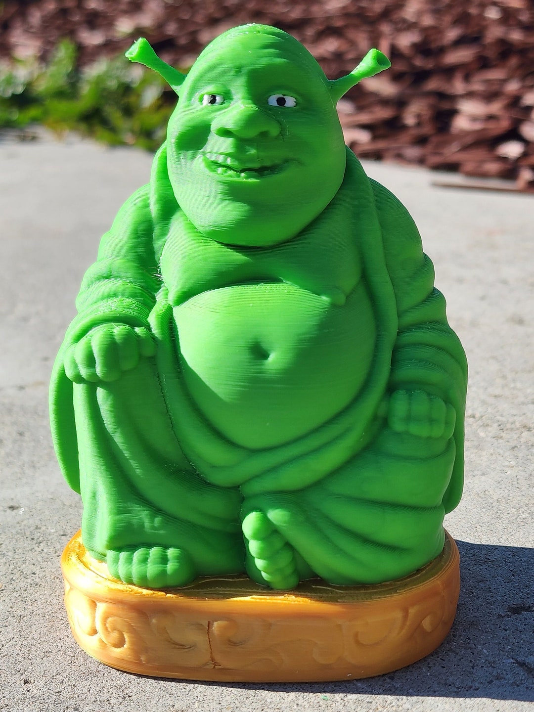 Shrek Buddha Multicolor 3D Print Cursed Item Fun Gift - Etsy