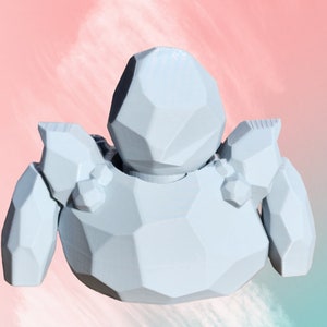 3D Printed Rock Golem, Articulated Fidget Toy, Gift, Customizable - Etsy