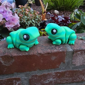 Adorage Articulated Frog Toy, 3D Printed, Cute, Great Gift Idea, Unique ...