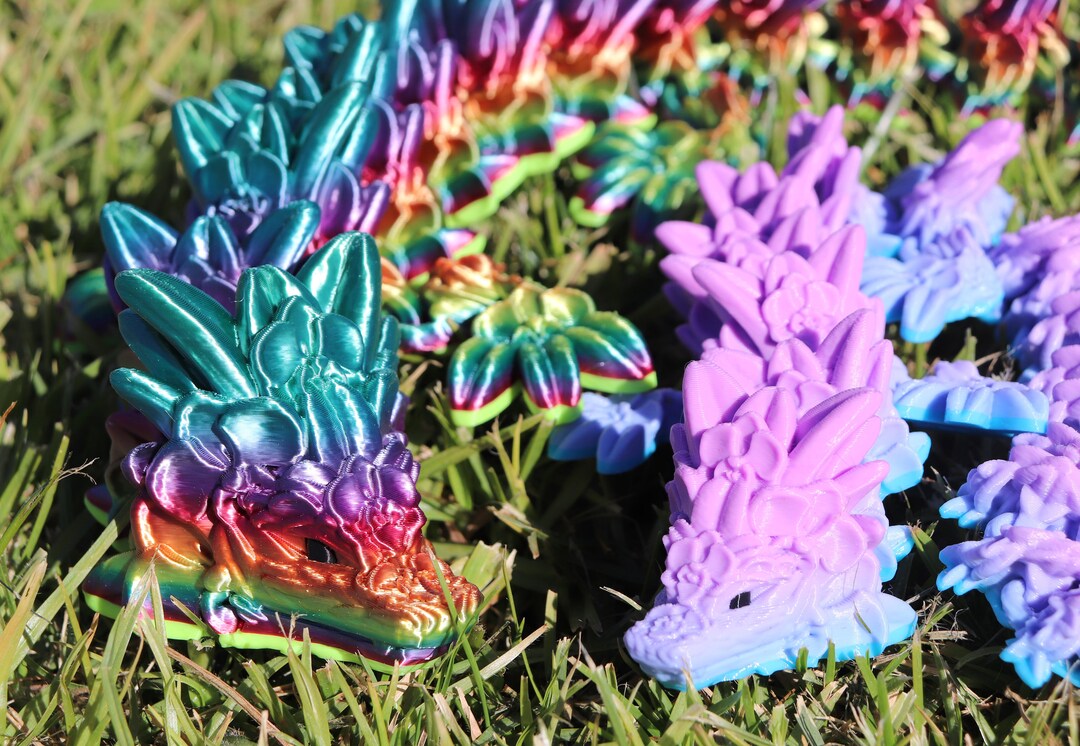 Orchid Flower Dragon, Articulated Fidget Toy, Fun Gift, Birthday Gift ...