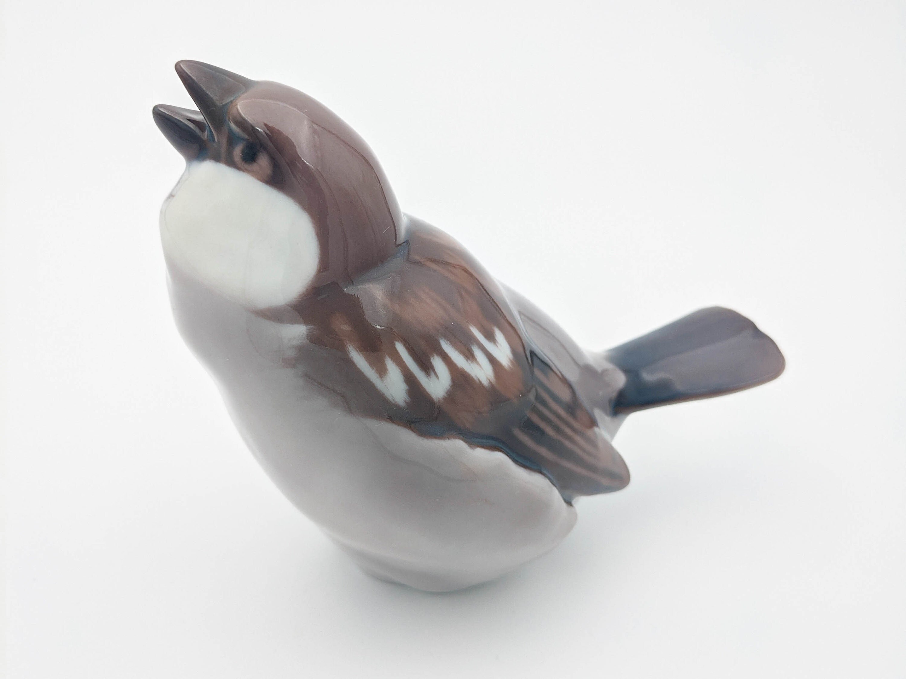 Vintage Ceramic Bird Figurine, Bing & Grondahl Sparrow Figurine Number ...