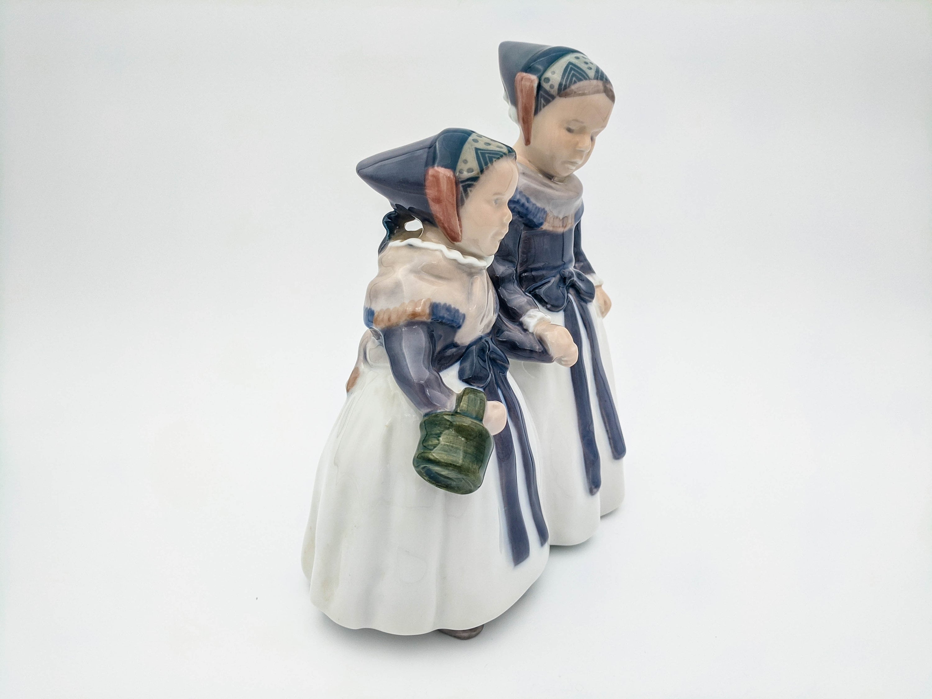 Royal Copenhagen Figurine, Vinatge Porcelain - Amager Girls Number 1316 ...