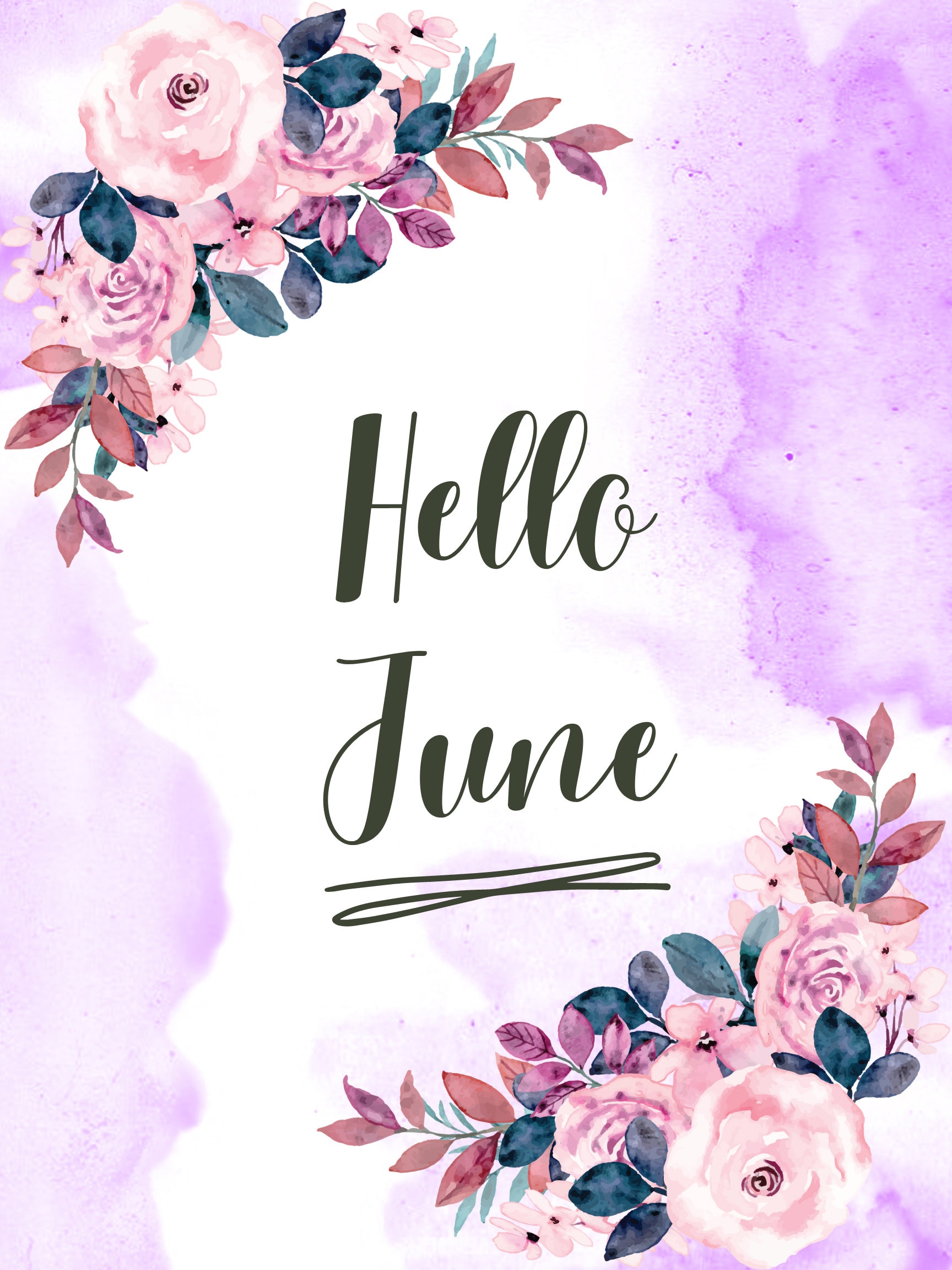 Hello June Poster - Etsy