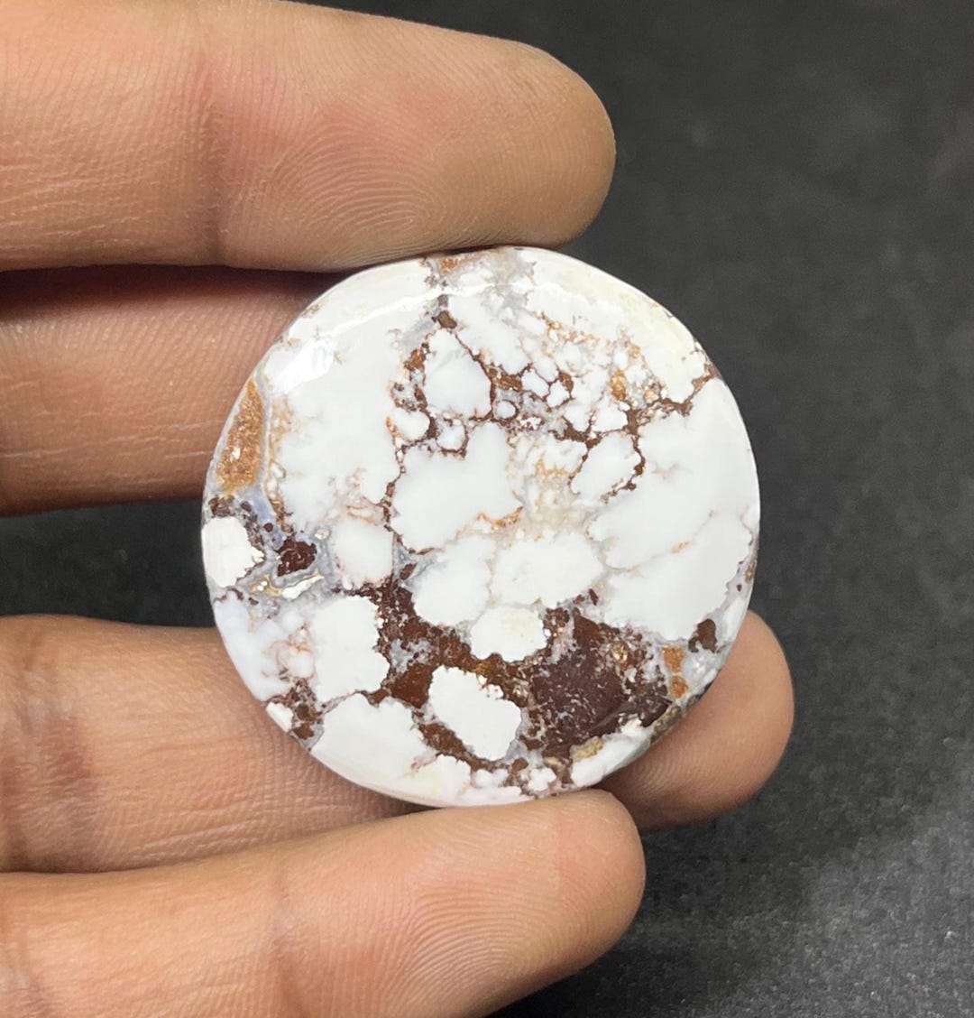 White Horse Flat Back Cabochon Stone | DIY Jewelry Gem & Craft Supply ...