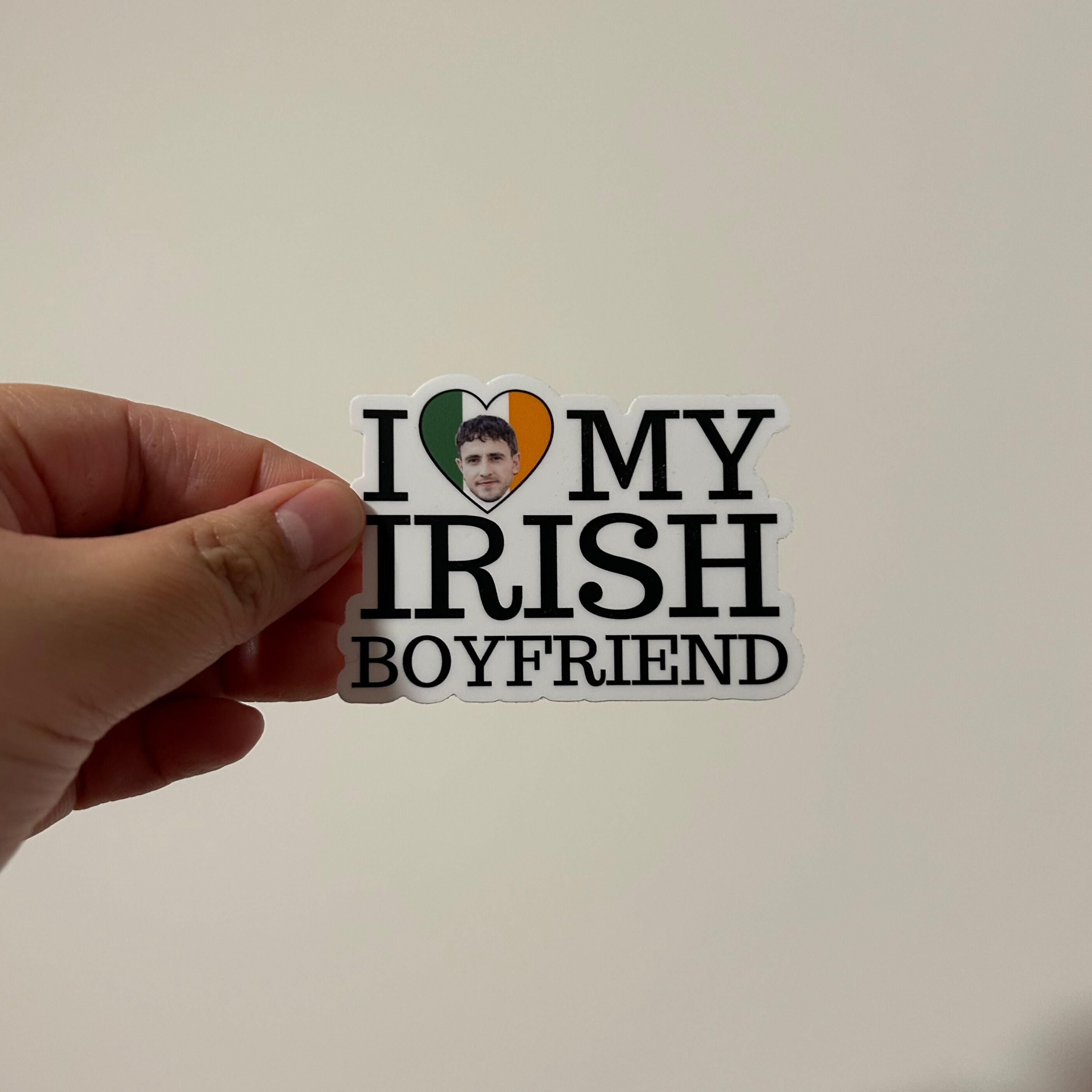 Paul Mescal Sticker, I Heart My Irish Boyfriend, Paul Mescal Fan ...
