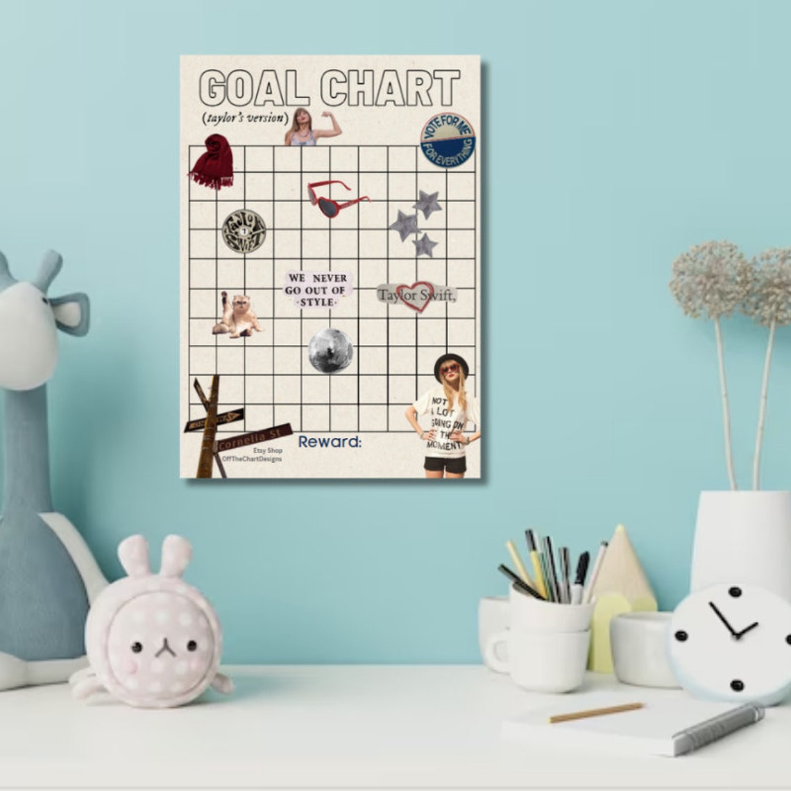 Taylor Swift, Reward Chart, Kids, Teen, Teenager, Chart, Goals ...