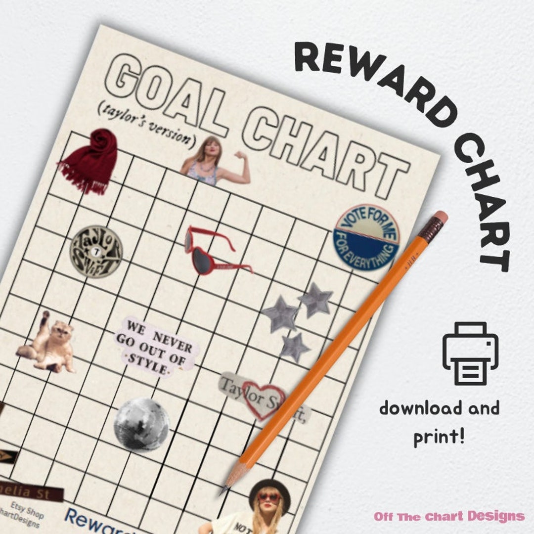 Taylor Swift, Reward Chart, Kids, Teen, Teenager, Chart, Goals ...