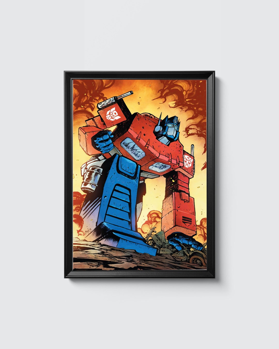 Robot Optimus Prime Poster Reprint 11x14 11x17 - Etsy