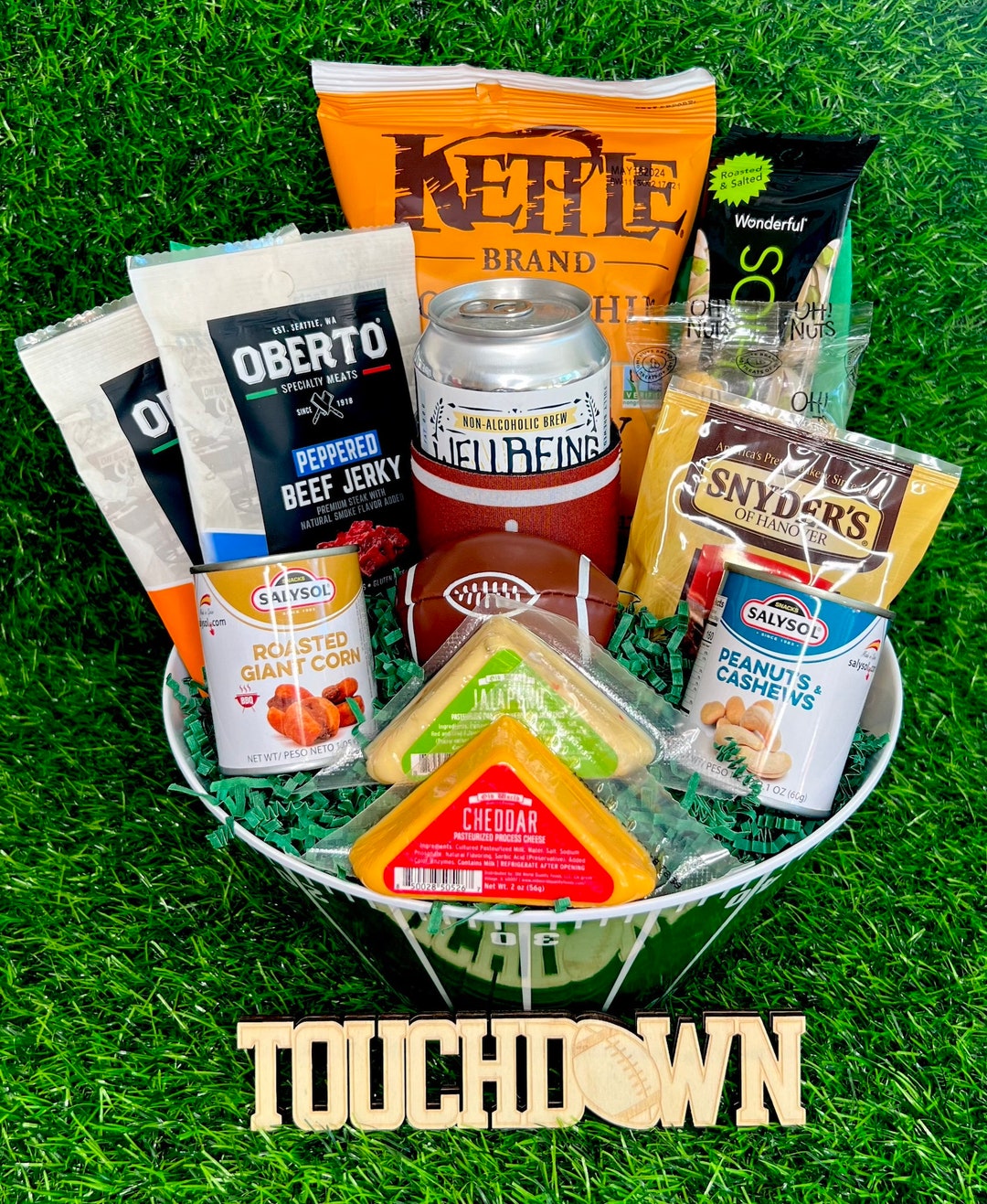 NFL Bowl Snacks, Jerky, Non-alcoholic Beer, Meat and Cheese, NFL ...