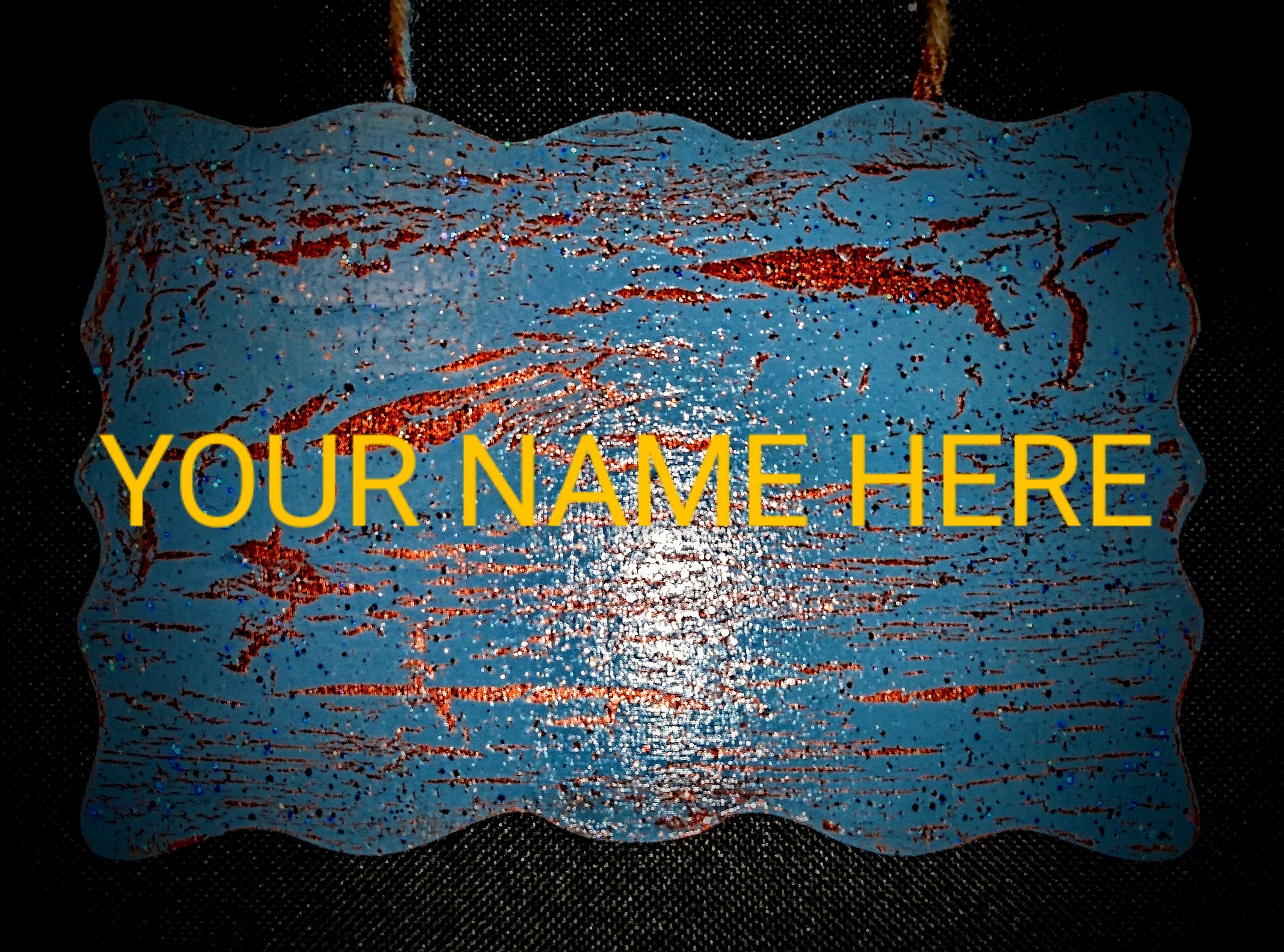 Your Name Here Sign Blue/red - Etsy